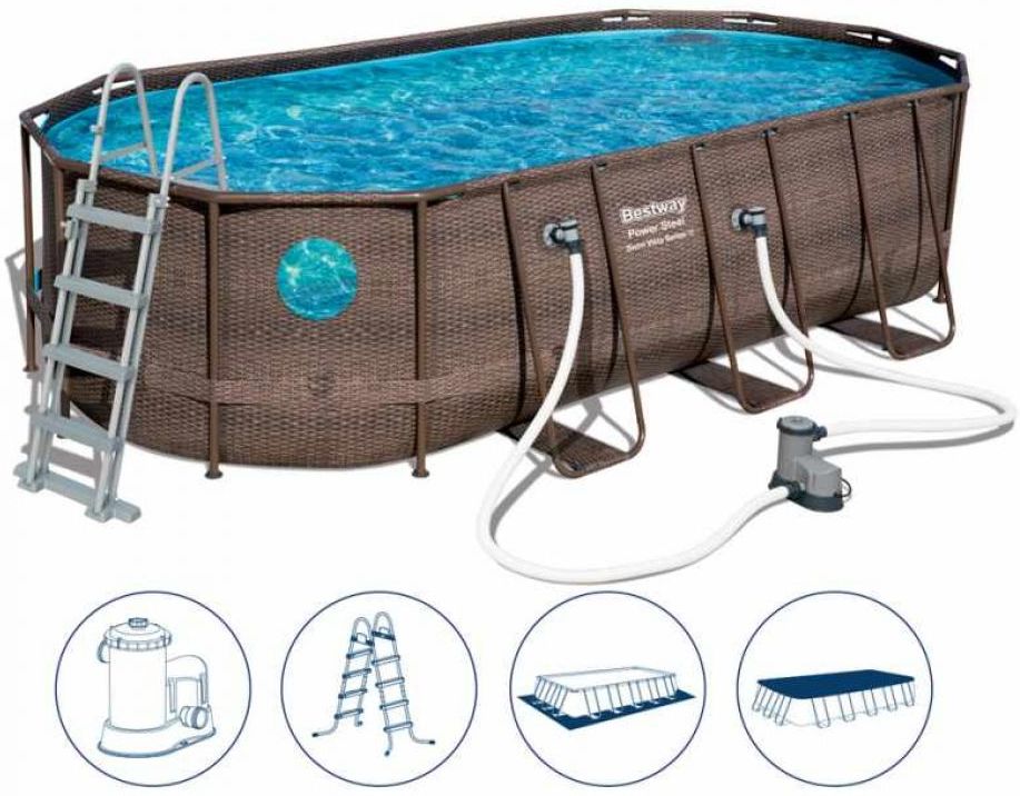 Bestway Power Steel Swim Vista Series 18ft x 9ft x 48in