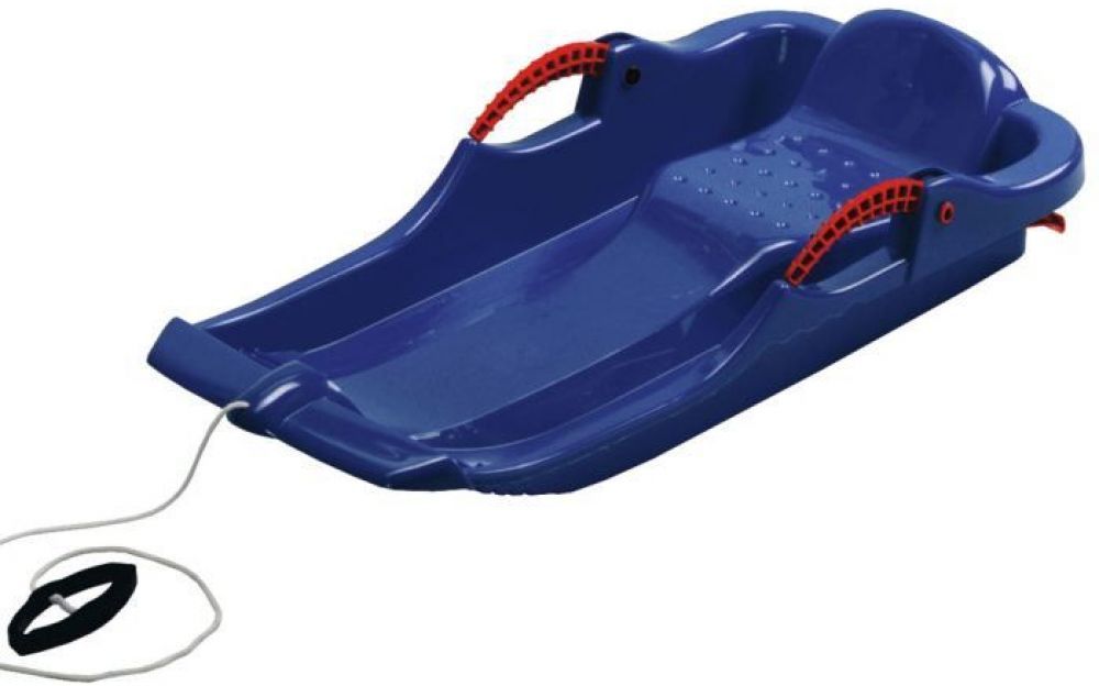 Snow Spider Blue Sledge Toboggan - Plastic Sledges