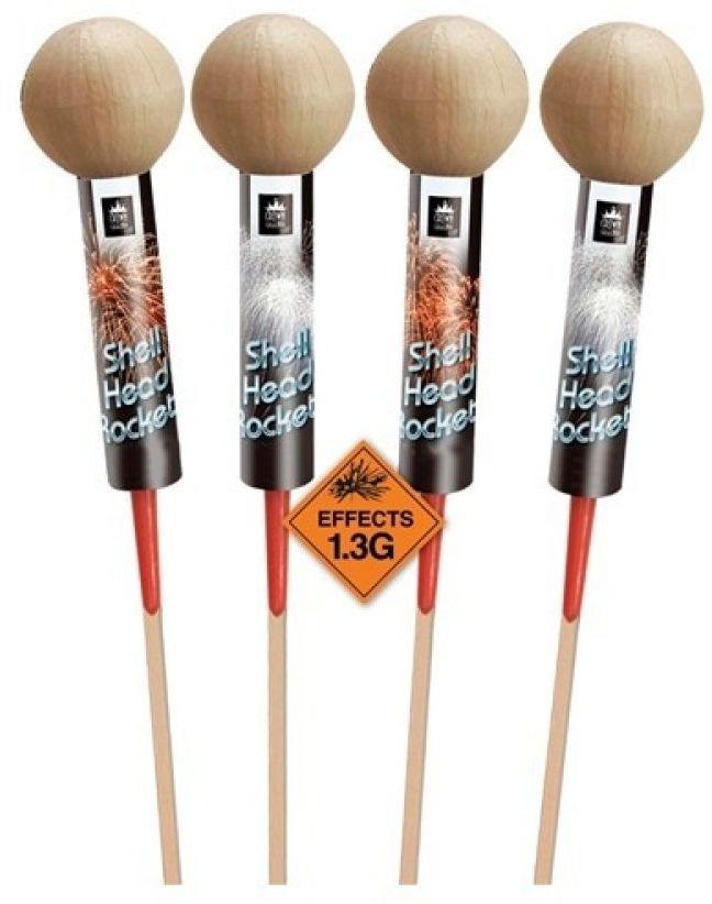 Shell Head - 4 Rocket Pack - Rockets