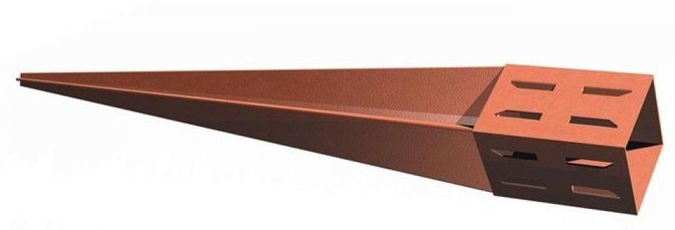 Metpost Post Support - Wedge Grip (Red) 100mm x 750mm - Fencing Anchors ...