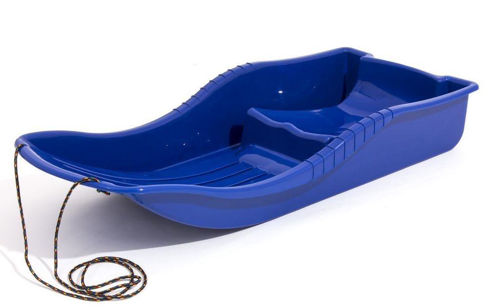 Snow Blue Sledge Toboggan - Plastic Sledges