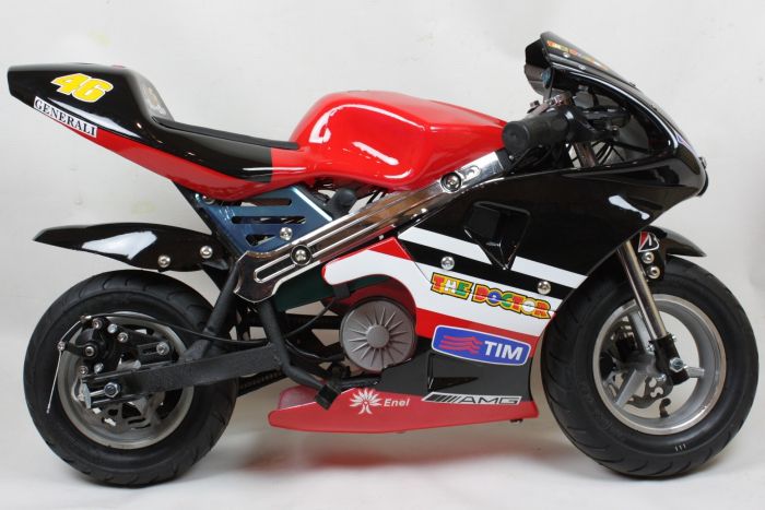 Electric Mini Moto 24V 300W Pocket Bike - Red - Ride On Toys