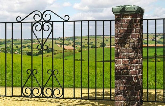Scroll Work Garden Fence