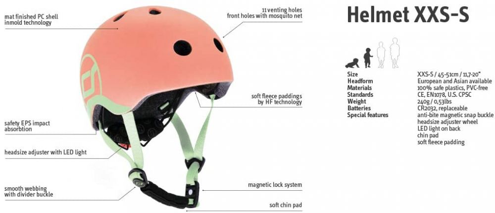 Scoot & Ride Helmet XXS-S Peach - Helmets