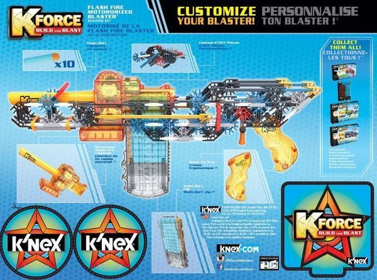 K-FORCE Flash Fire Motorised Blaster Building Set - K'nex