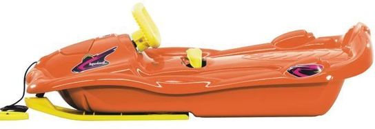 Snow Space Pink Sledge Toboggan - Plastic Sledges